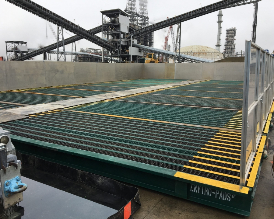 Portable Wash Pad for Spill Containment and Equipment Cleaning - Enviro ...